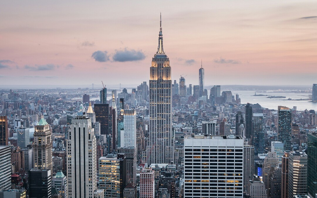 Empire State Building New York Skyline Poster A5, A4, A3, A2, A1, A0 ...