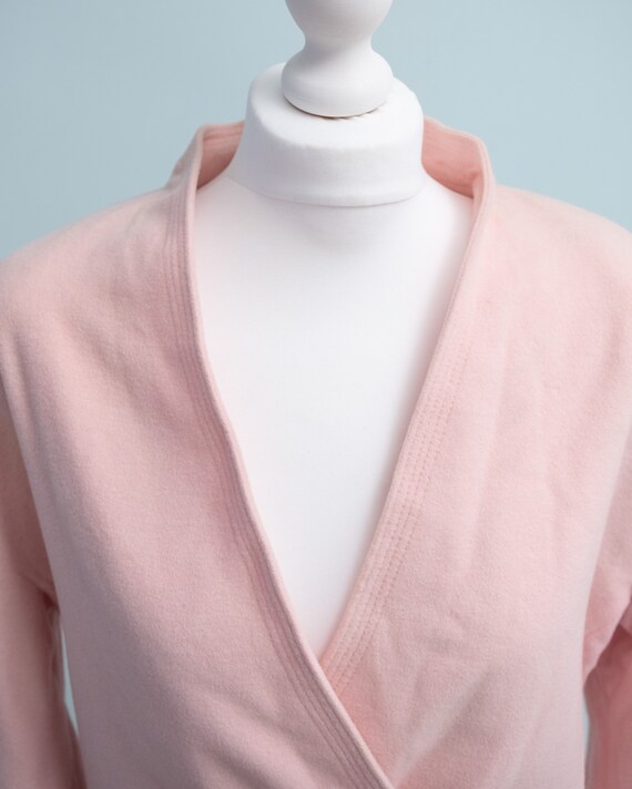 Vintage Jaeger baby pastel pink wrap cropped wool Ang… - Gem