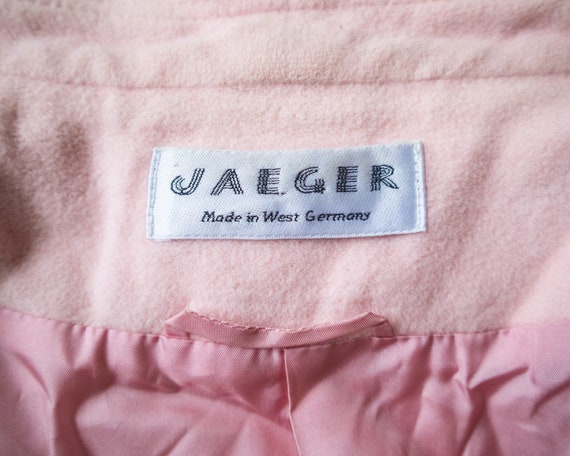 Vintage Jaeger baby pastel pink wrap cropped wool Ang… - Gem
