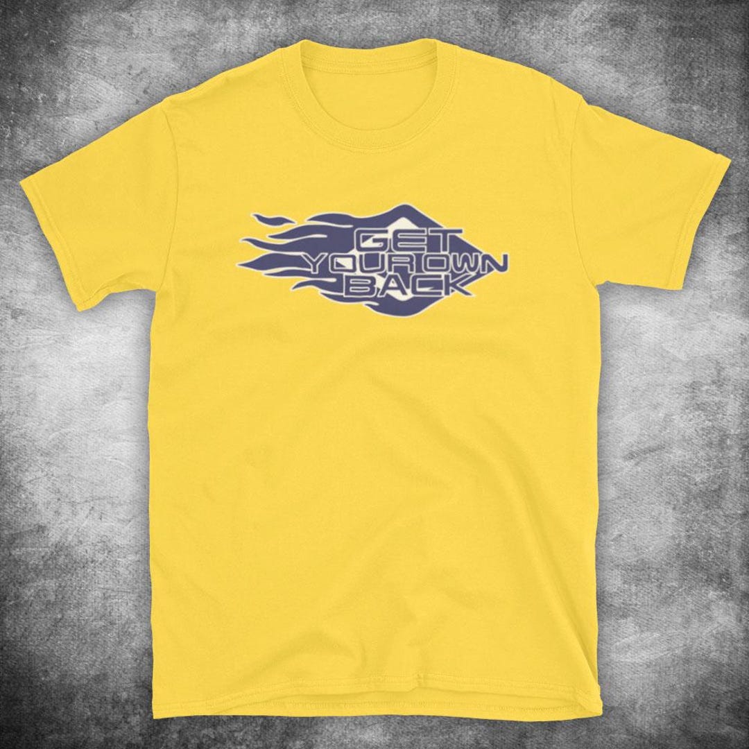 Get Your Own Back TV Gameshow Retro 90s Kids Telly Mens T-shirt Various ...