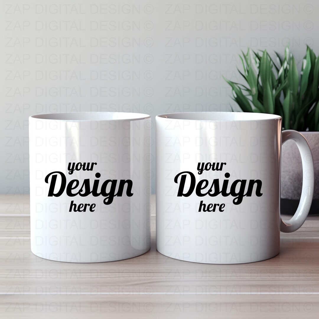 Blank Two Toned Thanks Giving Mug Mockup I Print on Demand 15oz Mug ...