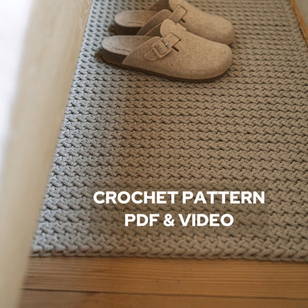 Crochet Pattern Rug - Etsy
