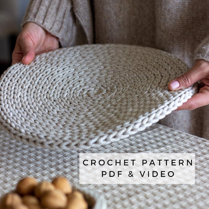 Placemats Patterns Round - Etsy