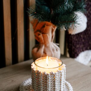 Crochet Candle Cozy Pattern: Beginner Farmhouse Jar Cover (PDF Pattern ...