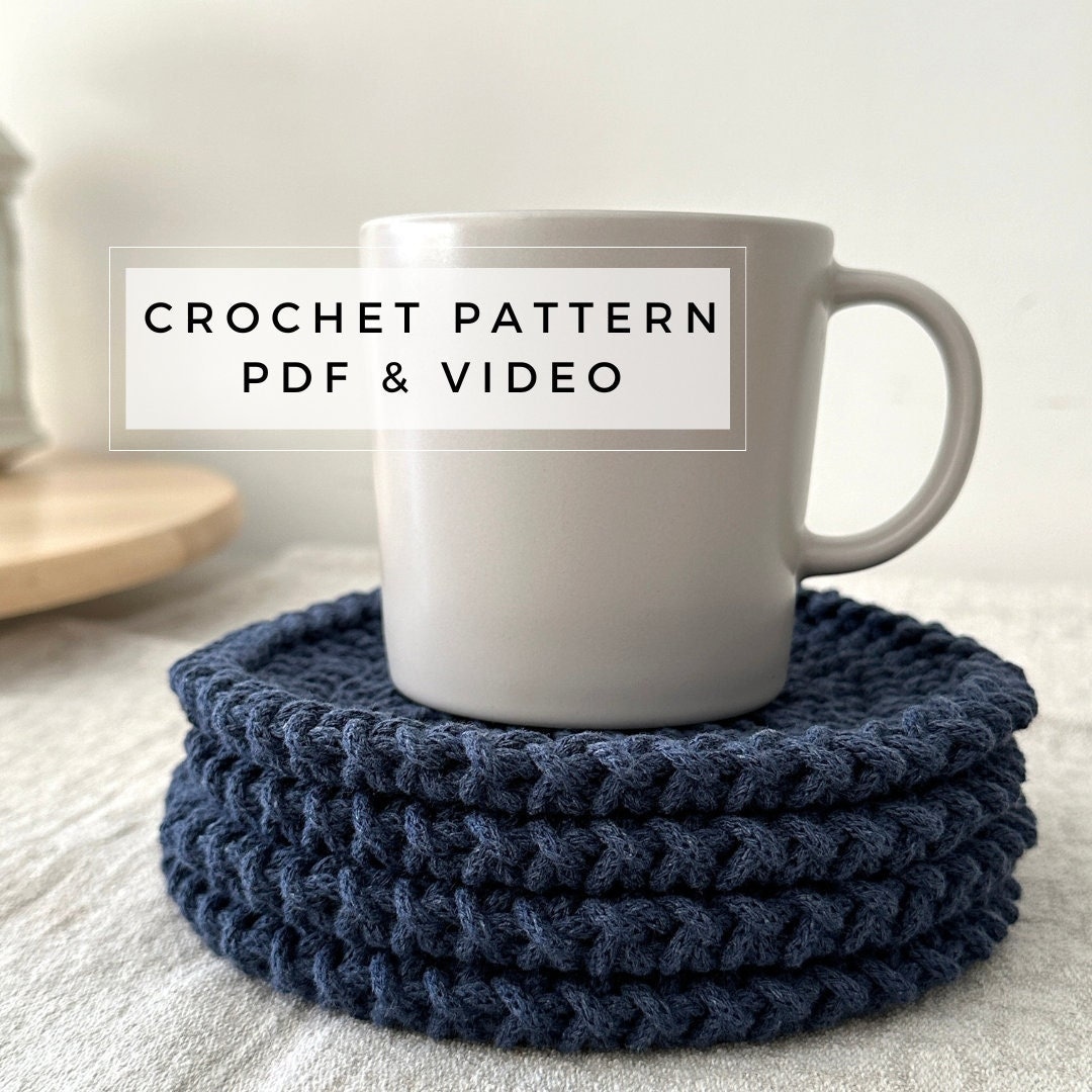 Crochet Coasters PATTERN - PDF Crochet Table Decor for Beginners - Cute ...