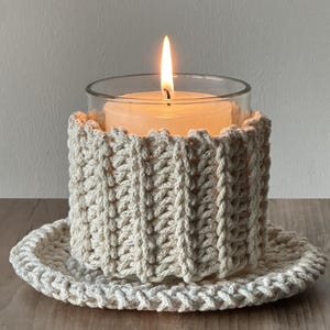 Crochet Candle Cozy Pattern: Beginner Farmhouse Jar Cover (PDF Pattern ...