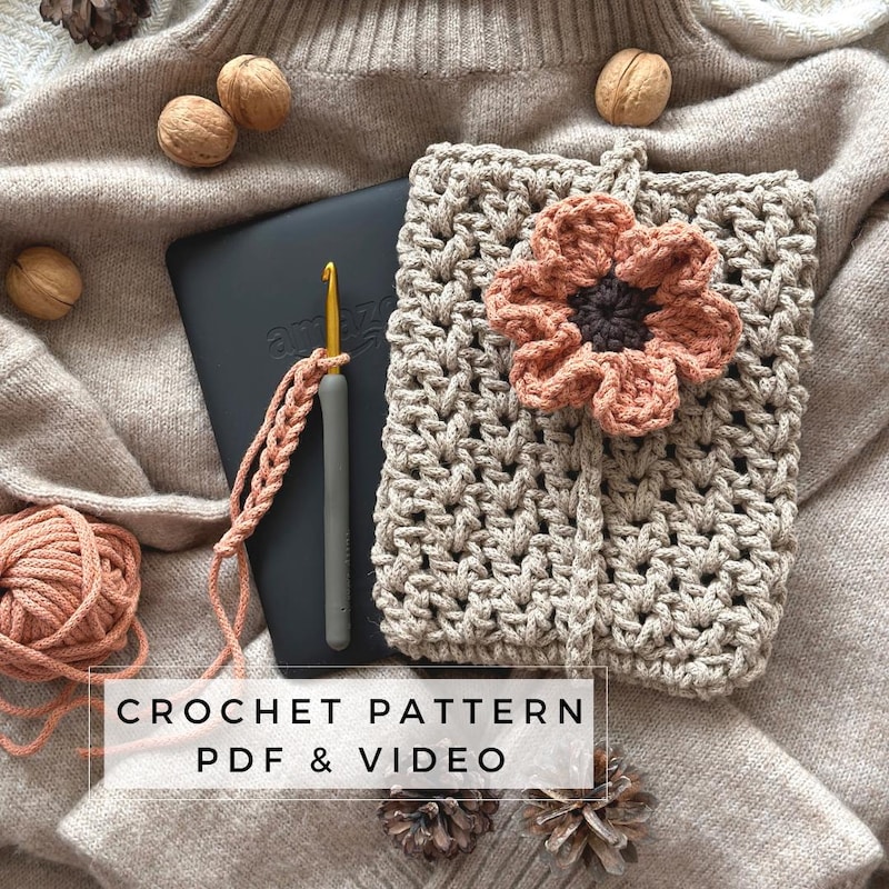 Crochet Kindle Oasis Case - Etsy