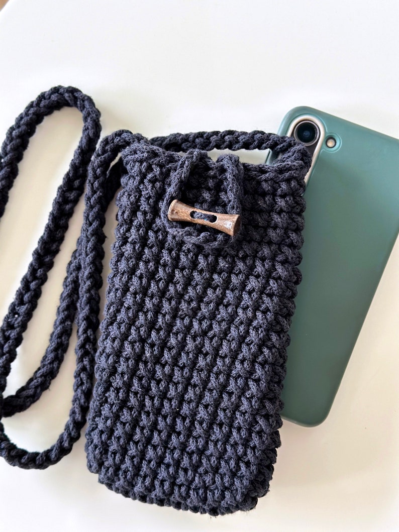 Crochet Phone Bag PATTERN - Crochet Phone Holder Pattern - Crochet Cell ...