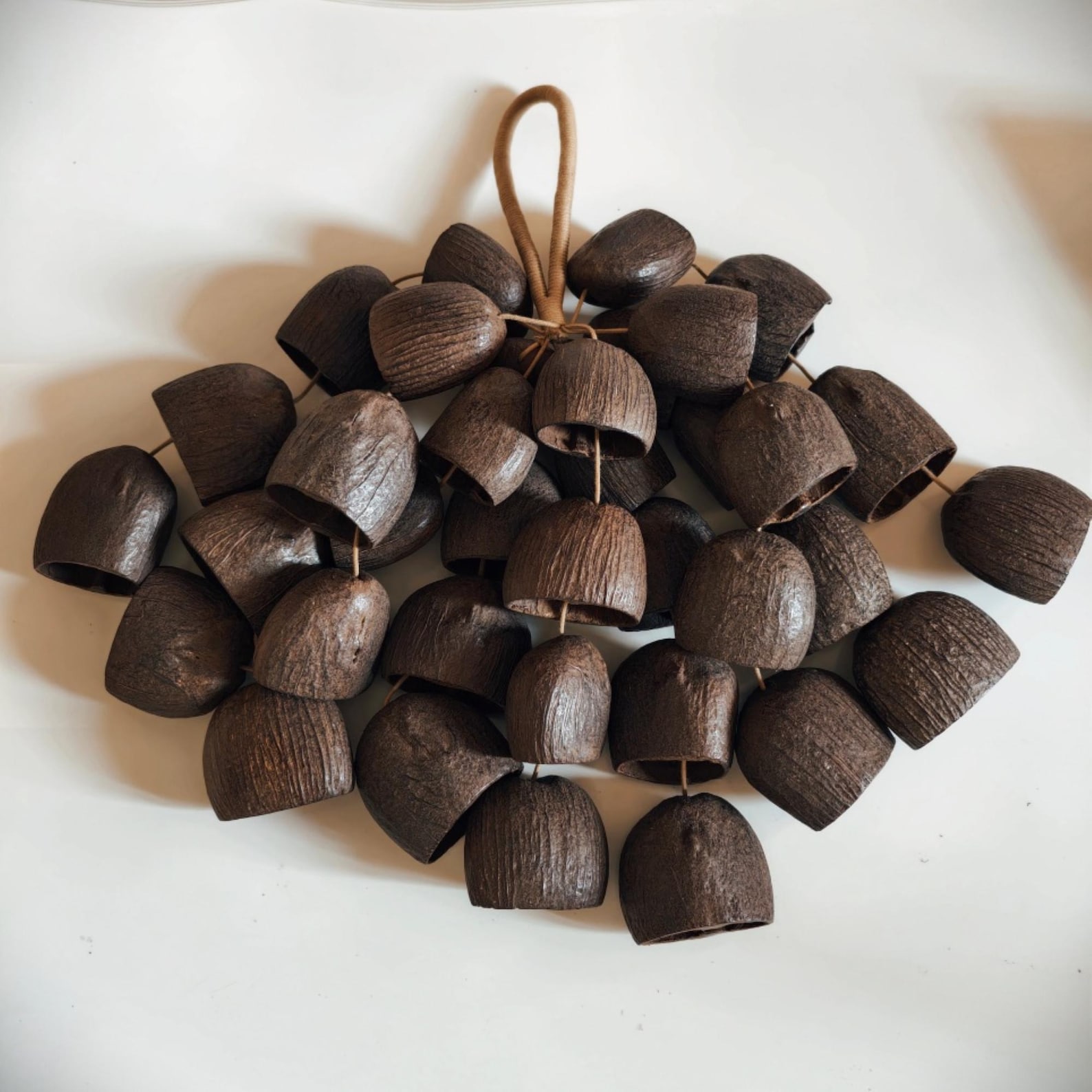 Handmade Fruit Shell Rattle Natural Nut Shell Shaker Meditation Sound ...