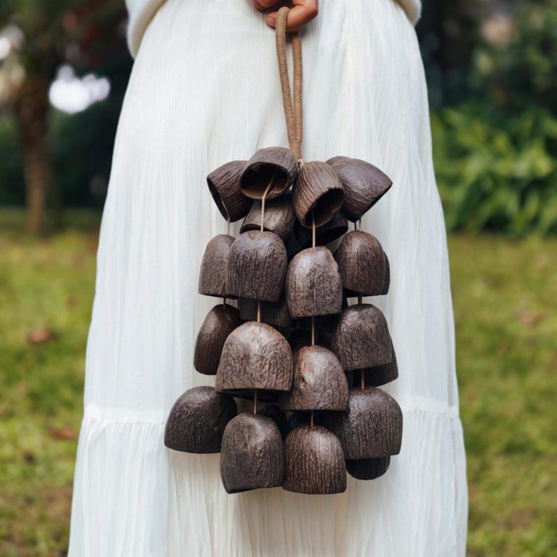 Handmade Fruit Shell Rattle Natural Nut Shell Shaker Meditation Sound ...