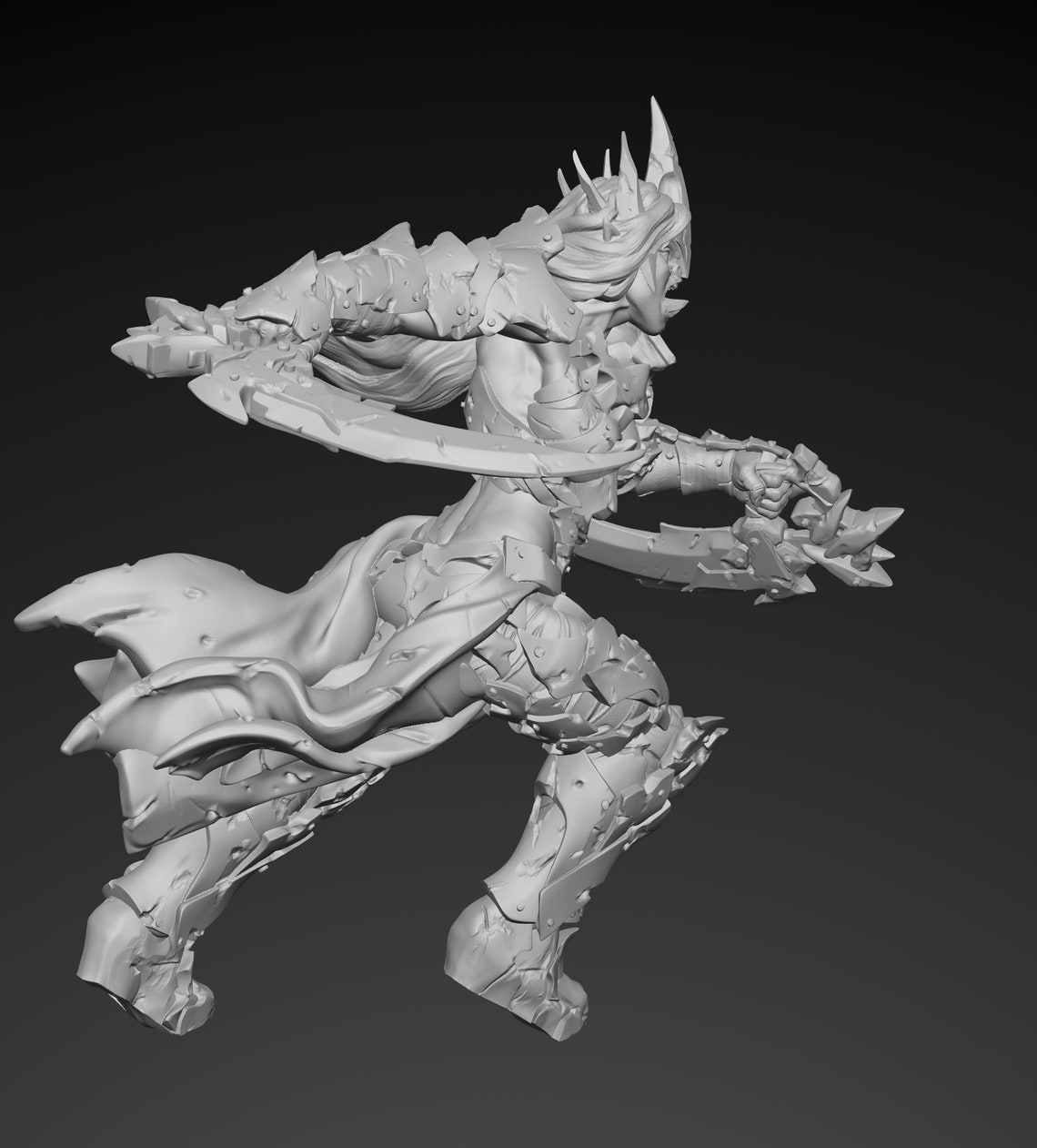 Orc Queen V2 Miniatures STL Model 3D Printable - Etsy