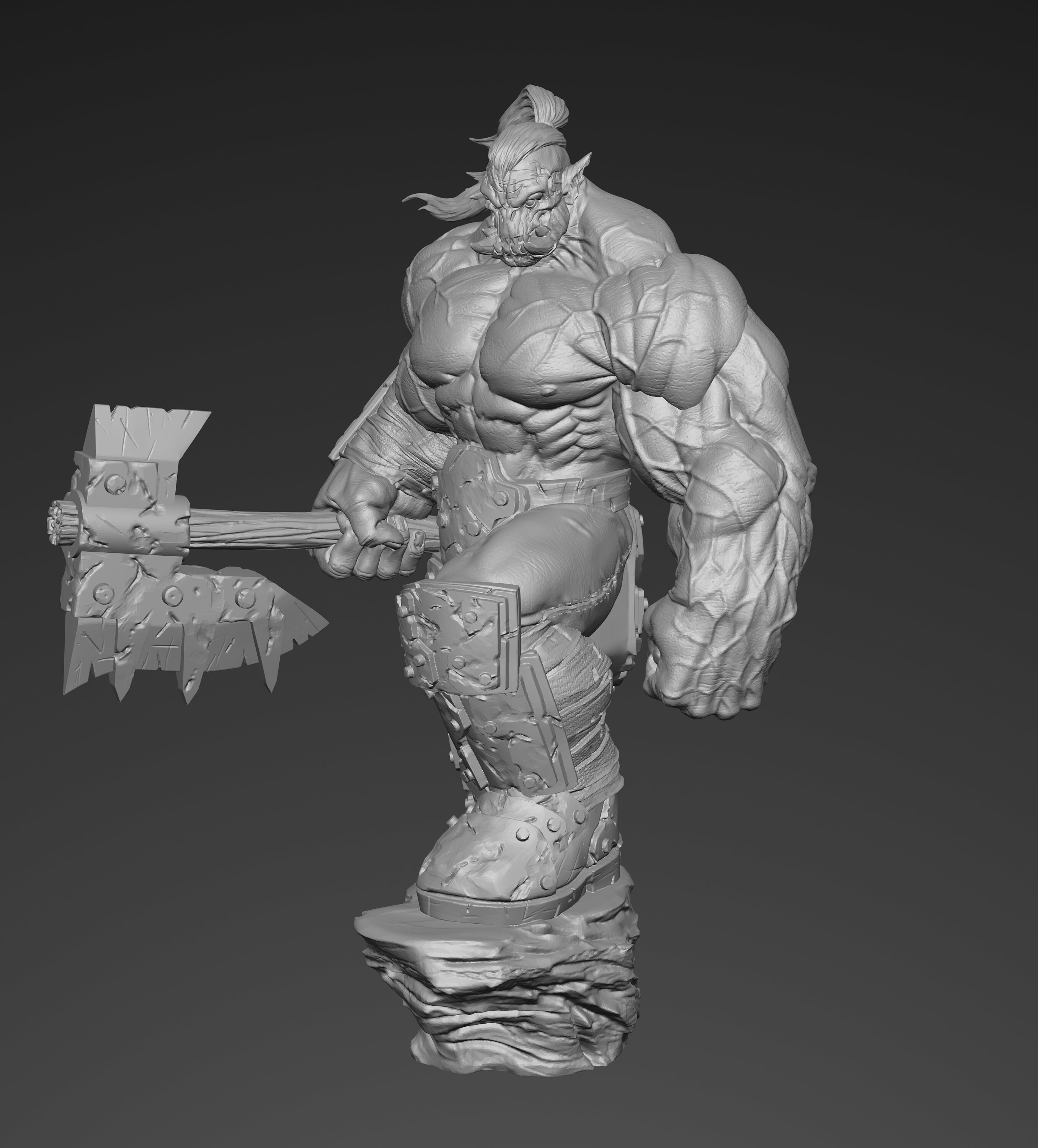 Orc Champion Monsters STL Model 3D Printable - Etsy