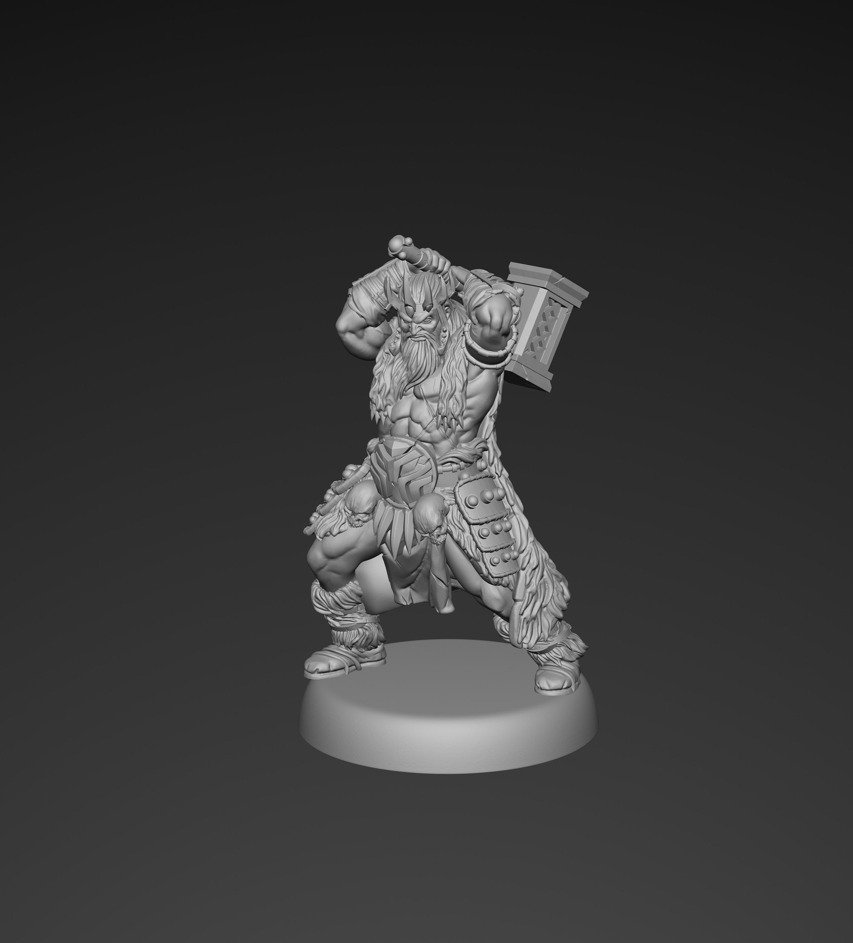 Dwarf Warrior | Miniature | STL Model | 3D Printable - Etsy