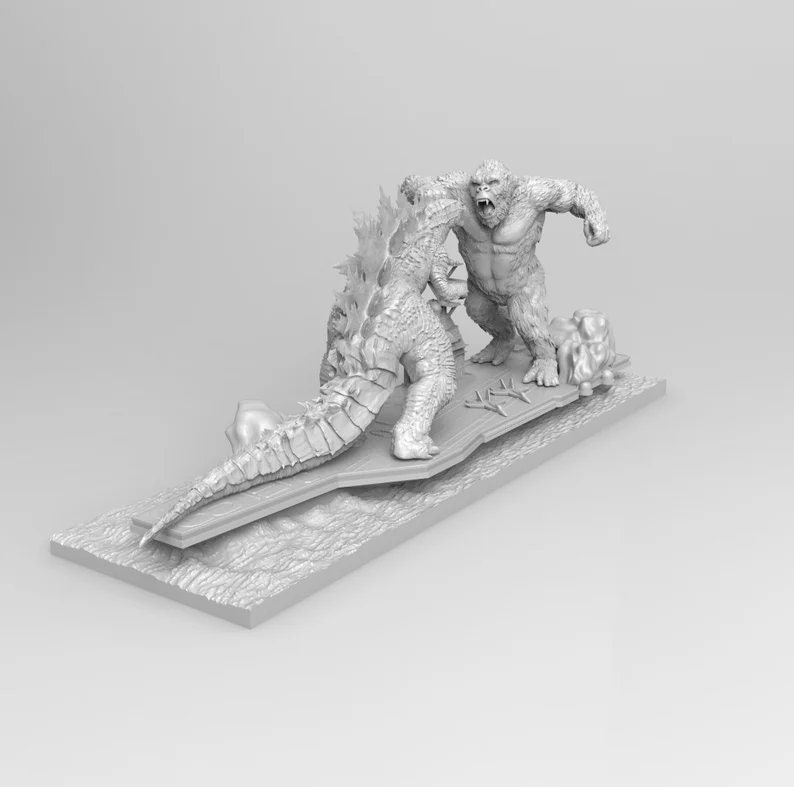 Godzilla Vs King Kong | Kaiju | STL Model | 3D Printable - Etsy