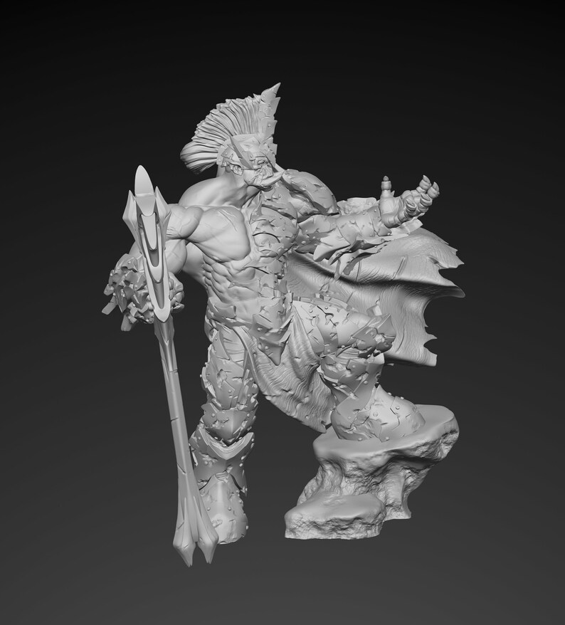 Orc Warlord V3 Miniatures STL Model 3D Printable - Etsy