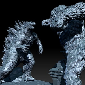 Godzilla Vs King Kong | Kaiju | STL Model | 3D Printable - Etsy