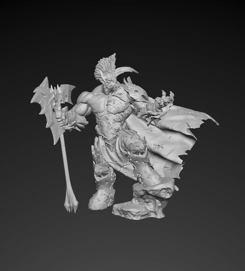 Orc Warlord V3 | Miniatures | STL Model | 3D Printable - Etsy