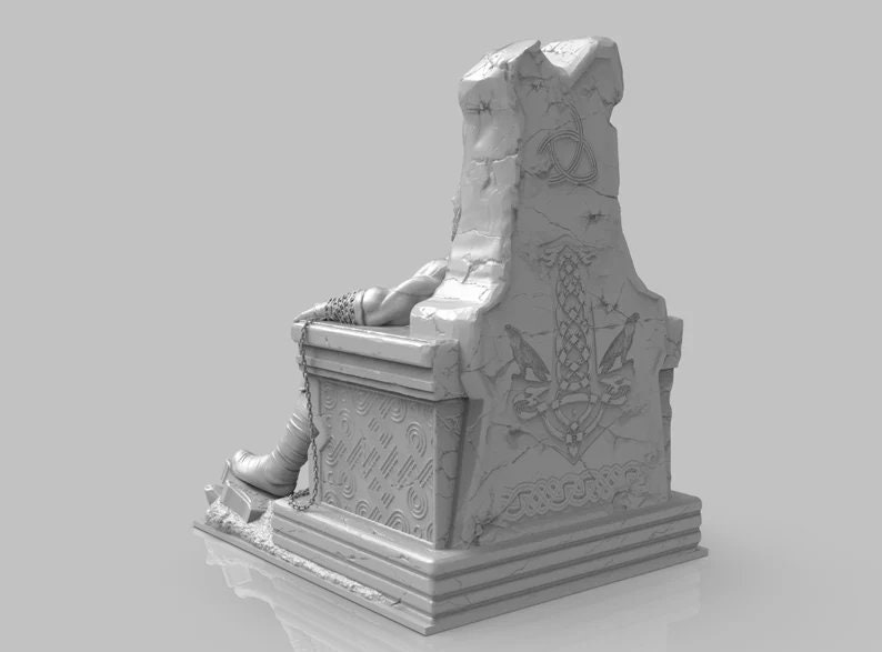 Kratos - Sitting on Throne | God of War | STL Model | 3D Printable - Etsy