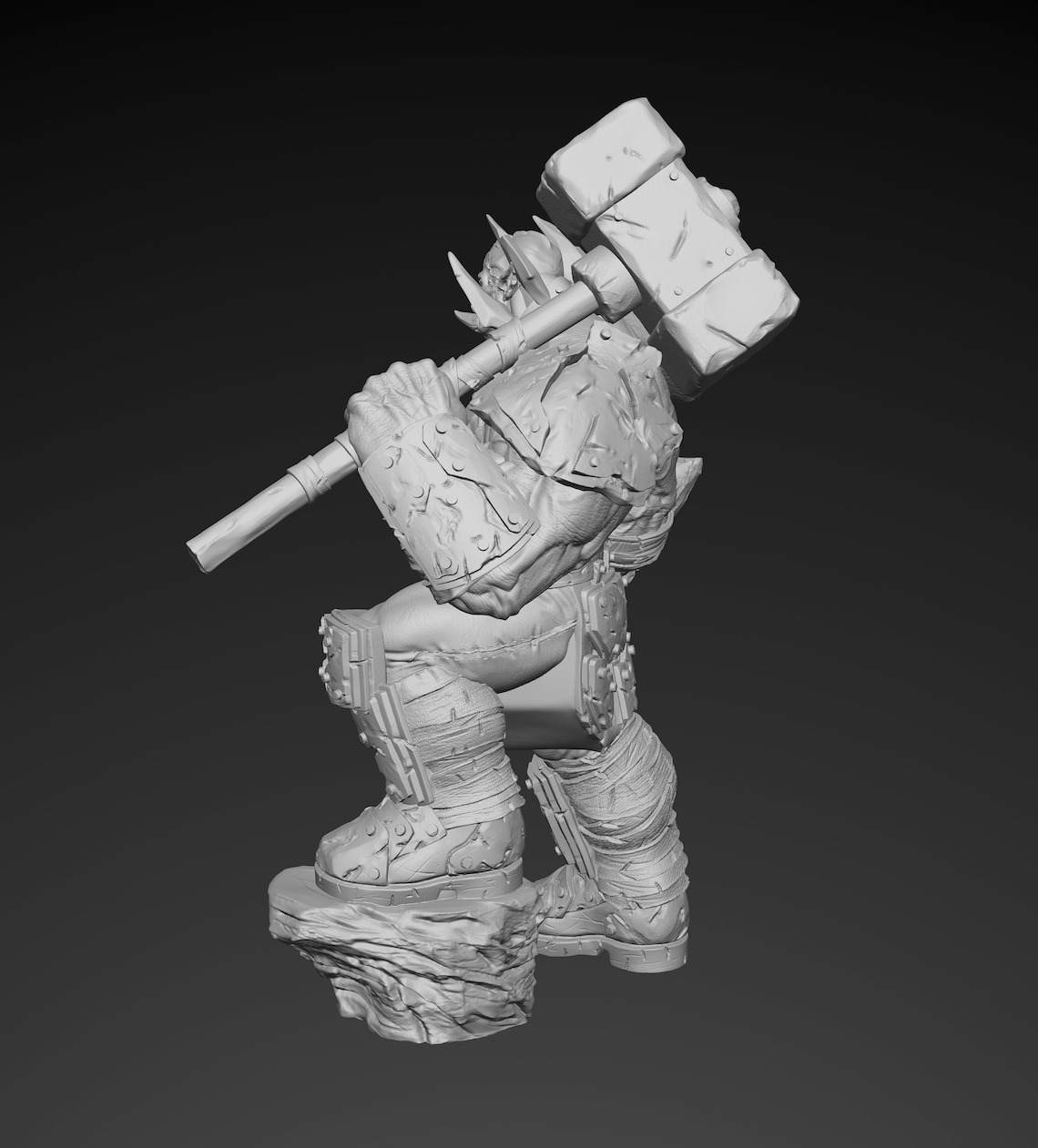 Orc Champion V2 Miniatures STL Model 3D Printable - Etsy