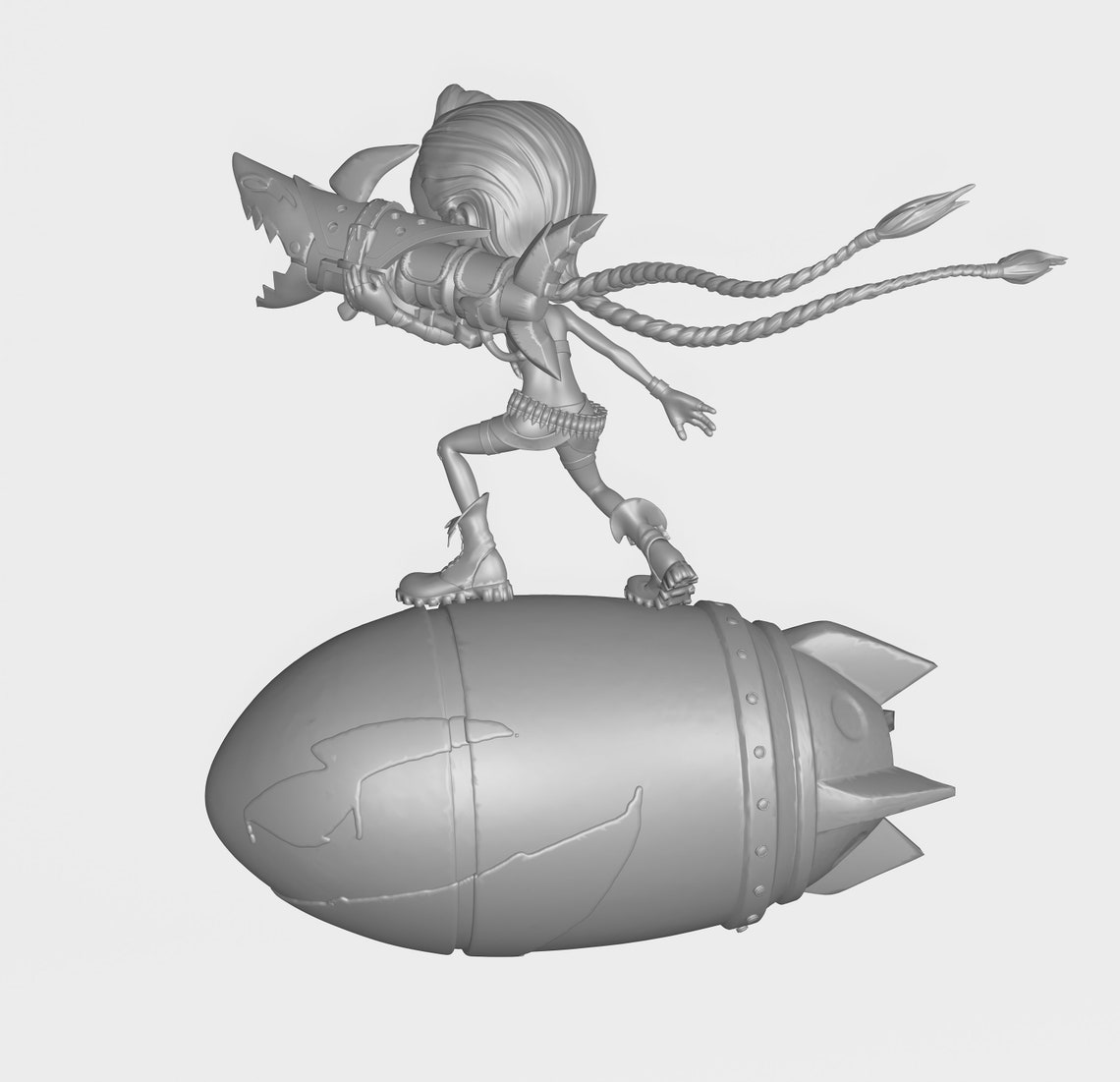 Jinx Chibi League of Legends STL Model 3D Printable - Etsy Canada