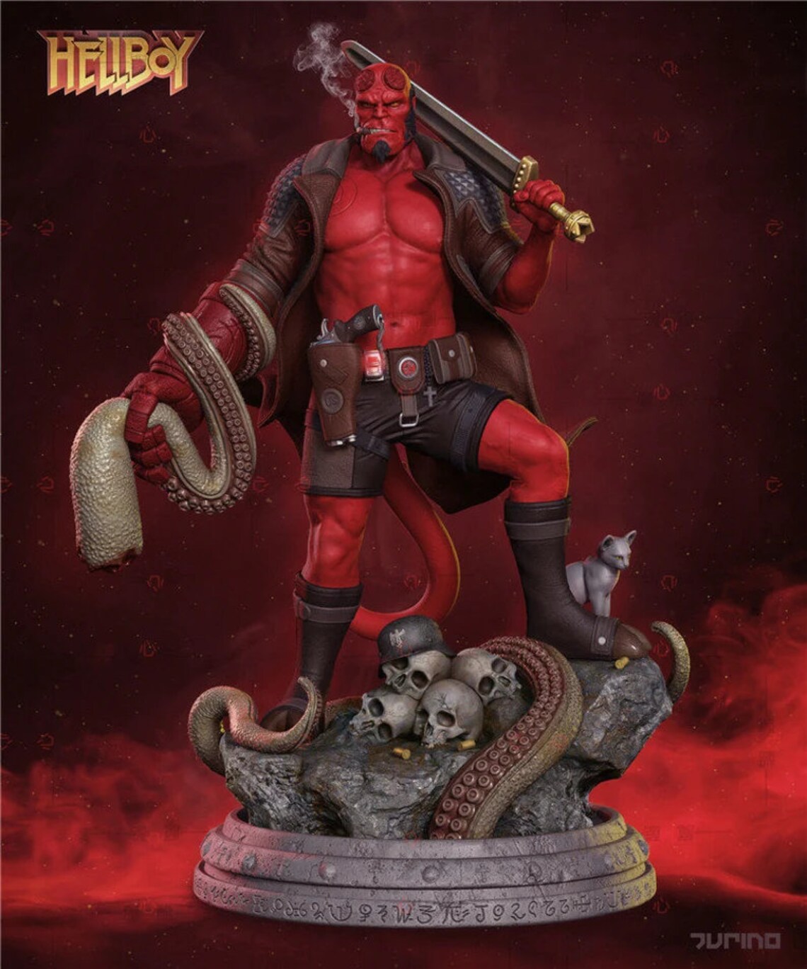 Hellboy Standing Movie STL Model 3D Printable - Etsy Hong Kong