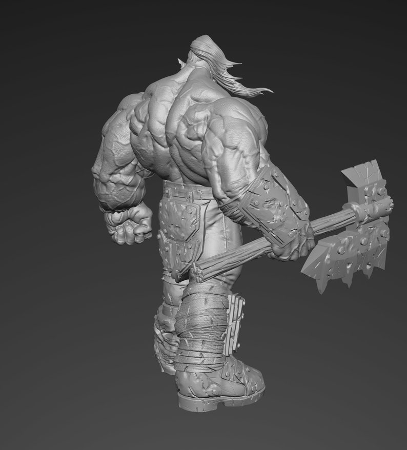 Orc Champion Monsters STL Model 3D Printable - Etsy