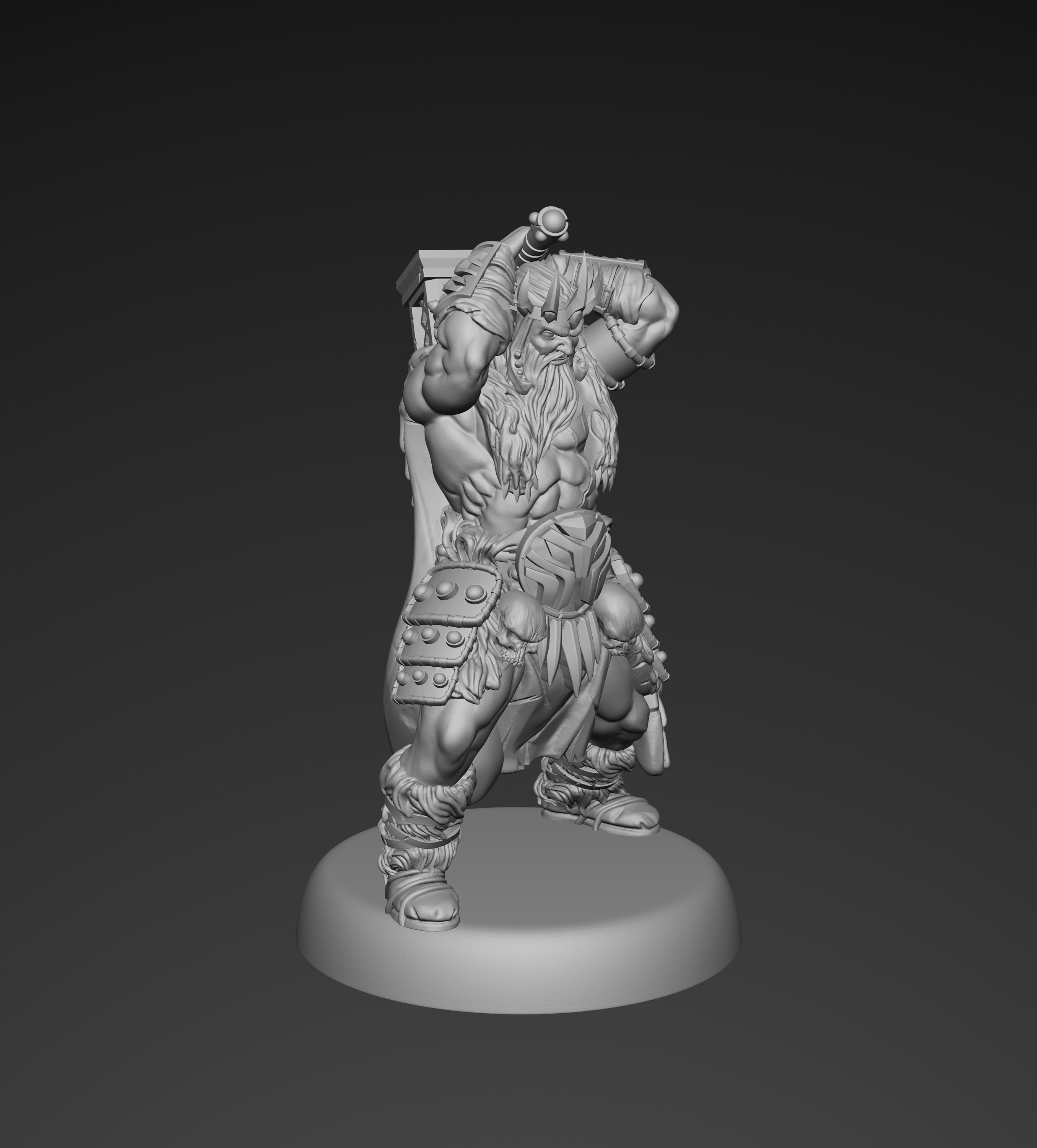 Dwarf Warrior | Miniature | STL Model | 3D Printable - Etsy