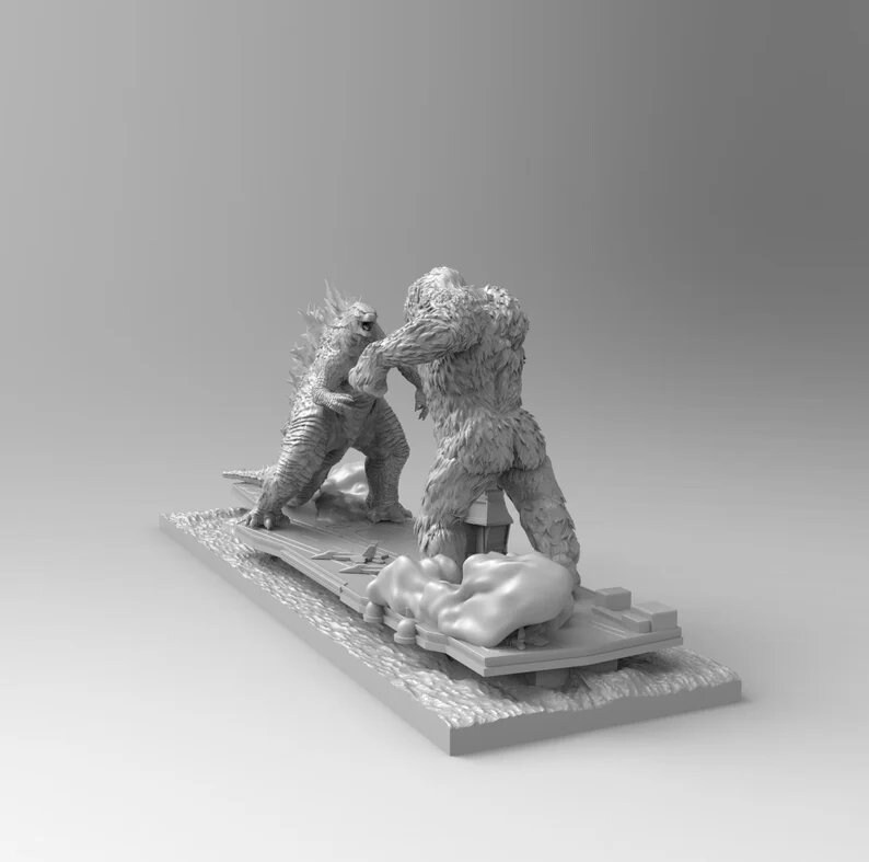 Godzilla Vs King Kong | Kaiju | STL Model | 3D Printable - Etsy
