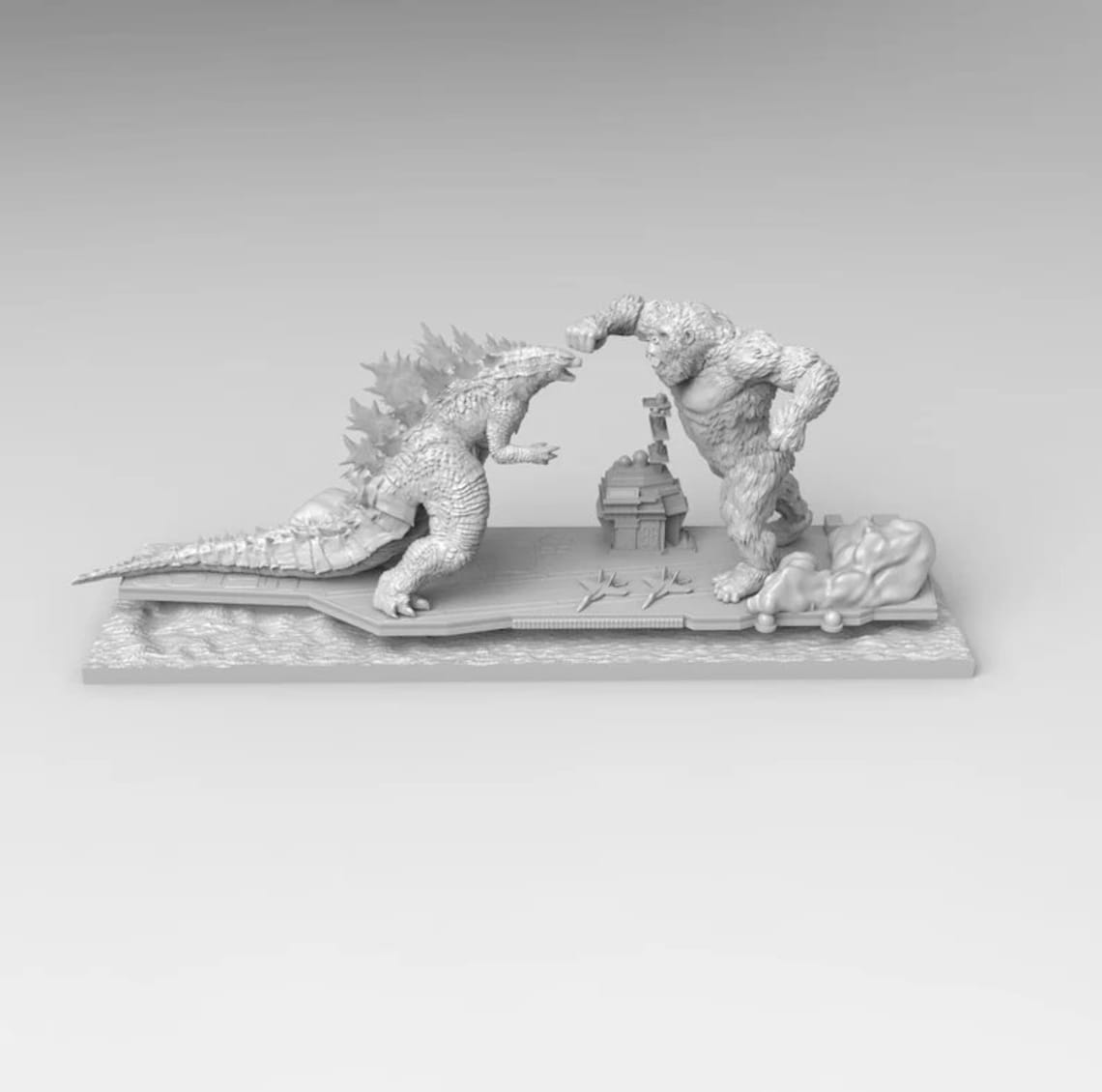 Godzilla Vs King Kong | Kaiju | STL Model | 3D Printable - Etsy