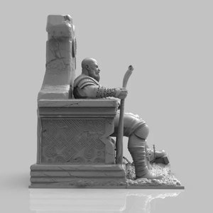 Kratos - Sitting on Throne | God of War | STL Model | 3D Printable - Etsy