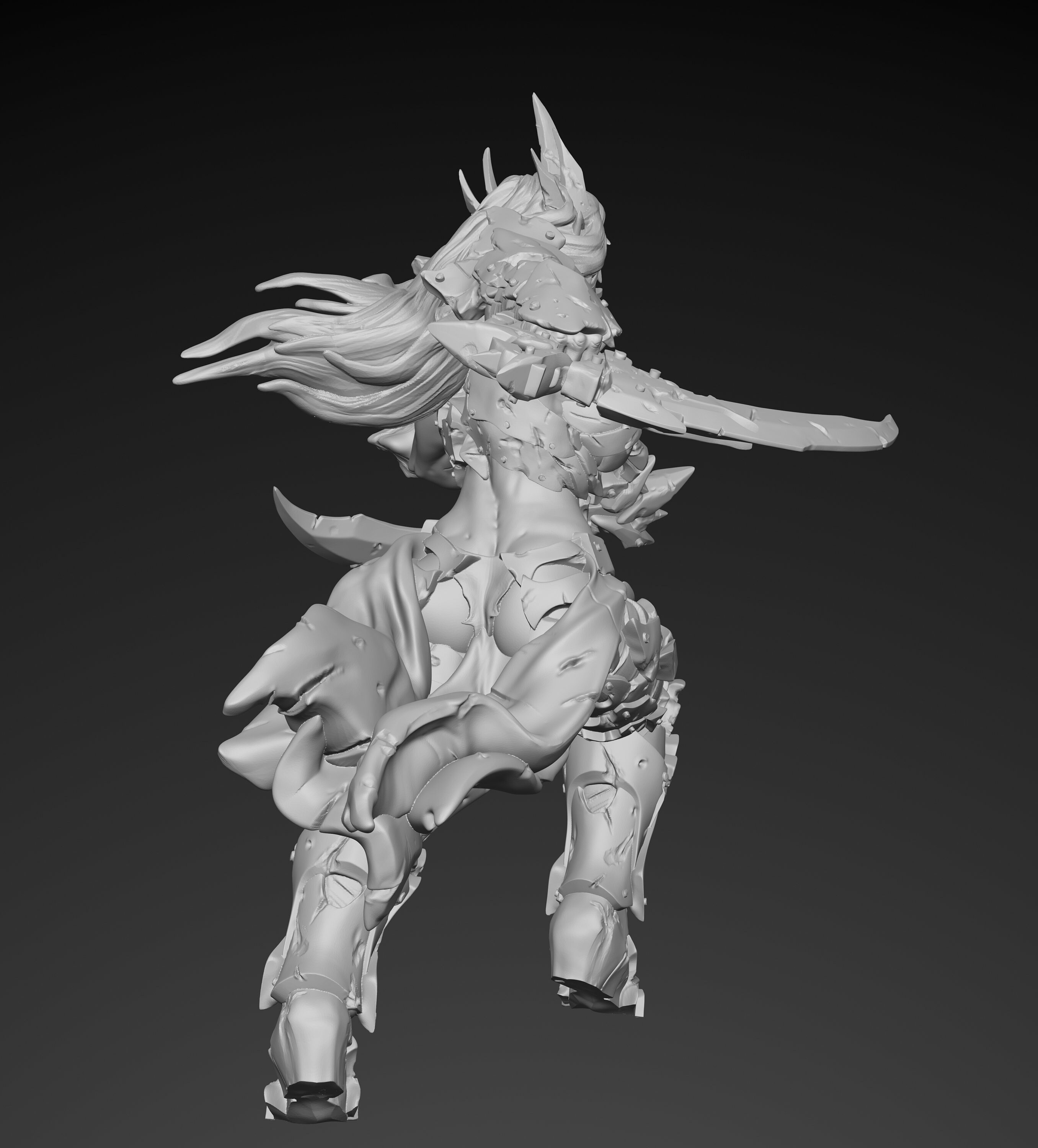 Orc Queen V2 Miniatures STL Model 3D Printable - Etsy