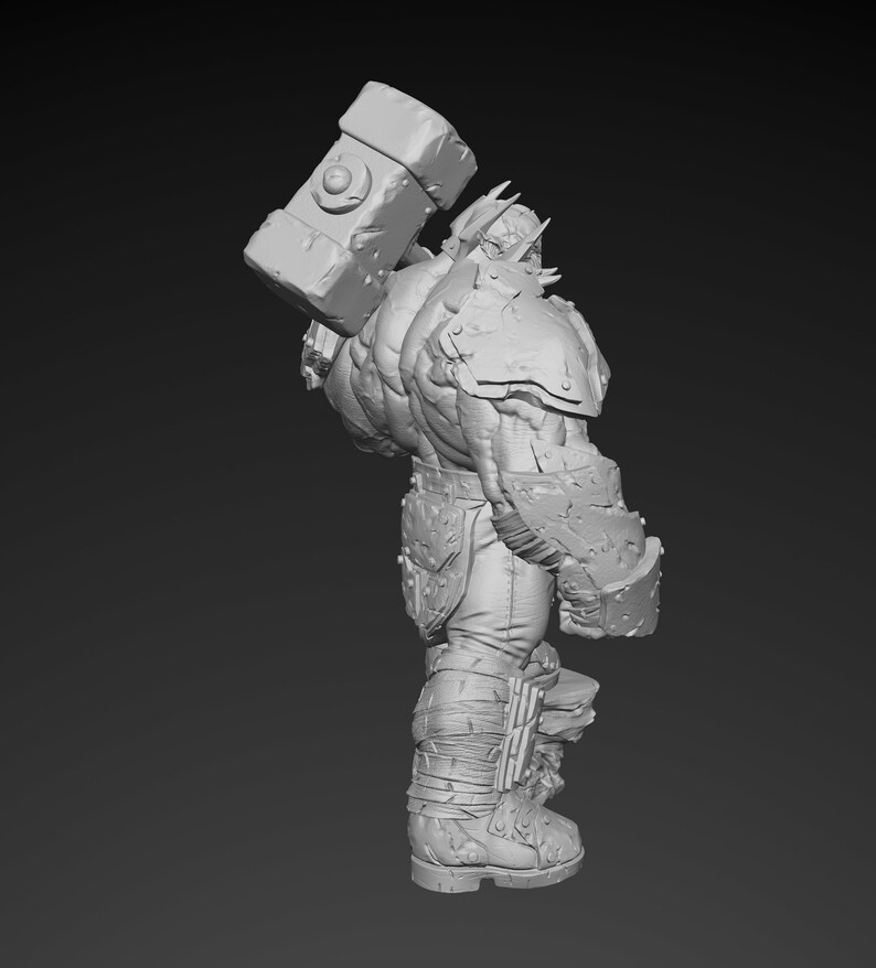 Orc Champion V2 Miniatures STL Model 3D Printable - Etsy