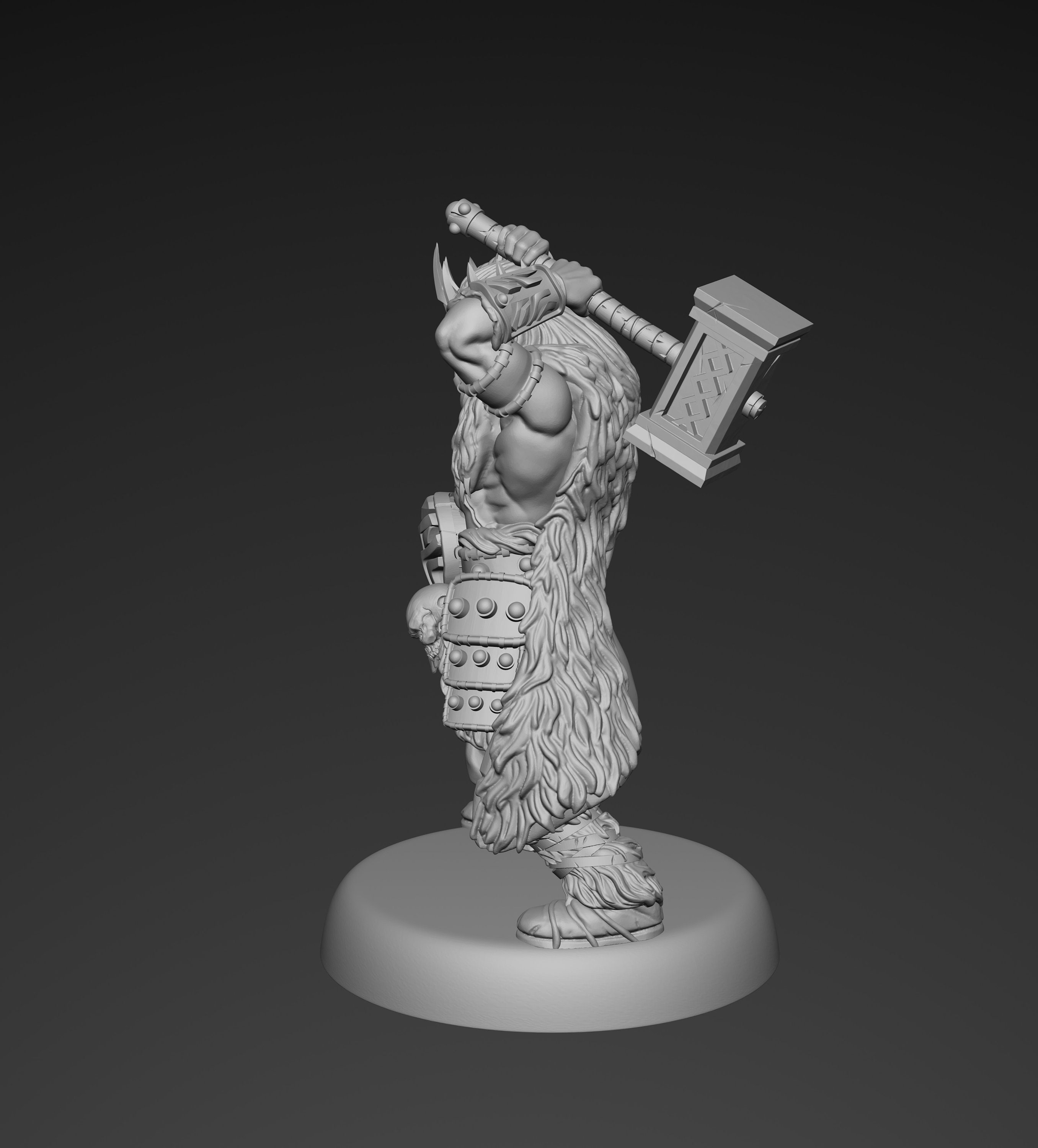 Dwarf Warrior | Miniature | STL Model | 3D Printable - Etsy
