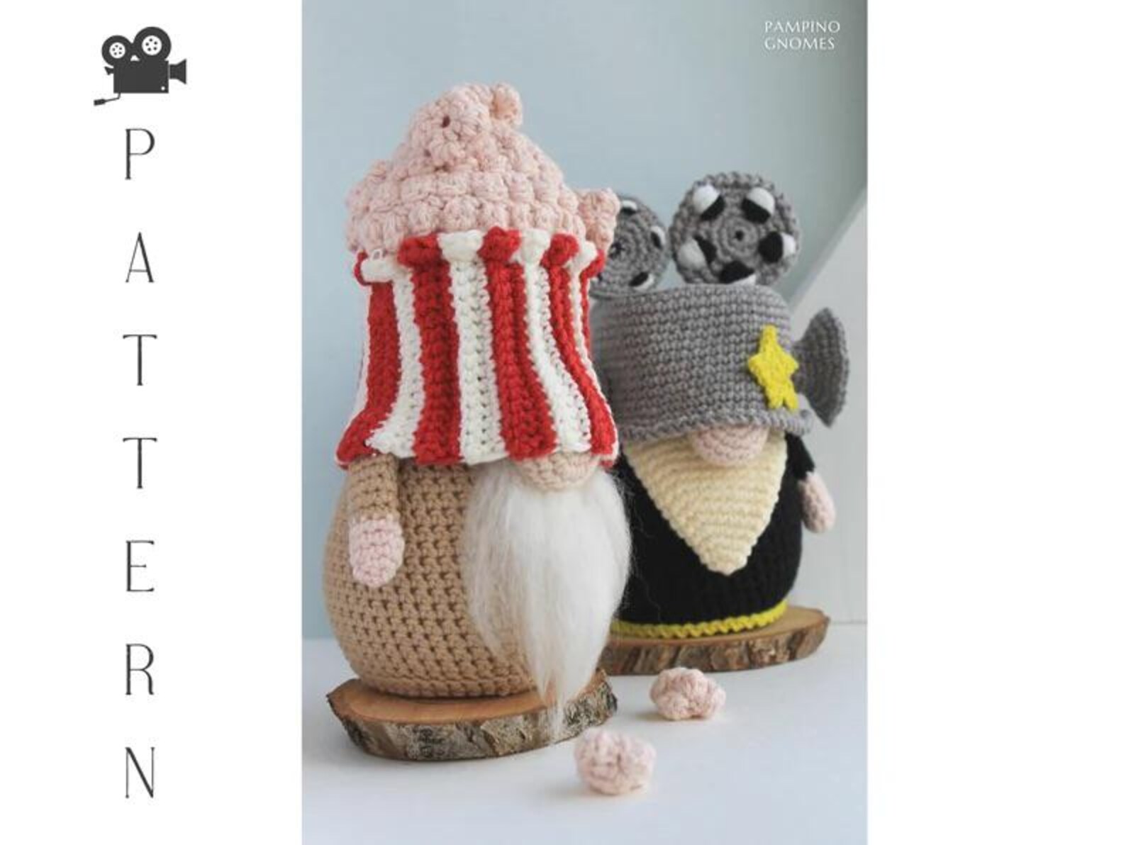 Crochet Pattern Popcorn Gnome, Amigurumi Crochet Popcorn, Movie Popcorn ...