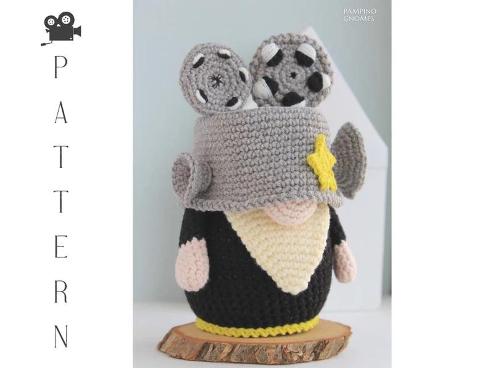 Crochet Pattern Vintage Camera Gnome, Vintage Gnome Amigurumi Pattern ...