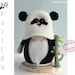 Crochet Patterns Panda Gnome, Amigurumi Crochet Panda Pattern, Animal ...