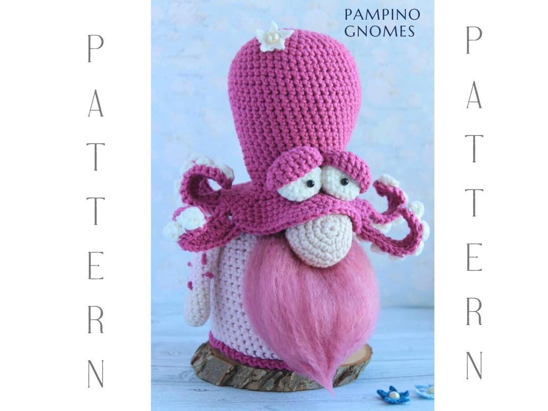 Crochet Octopus Gnome Pattern, US English Amigurumi (PDF Pattern) - Etsy