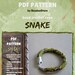 Snake Skin Bead Crochet Pattern. PDF Pattern for Size 11 Seed Beads ...