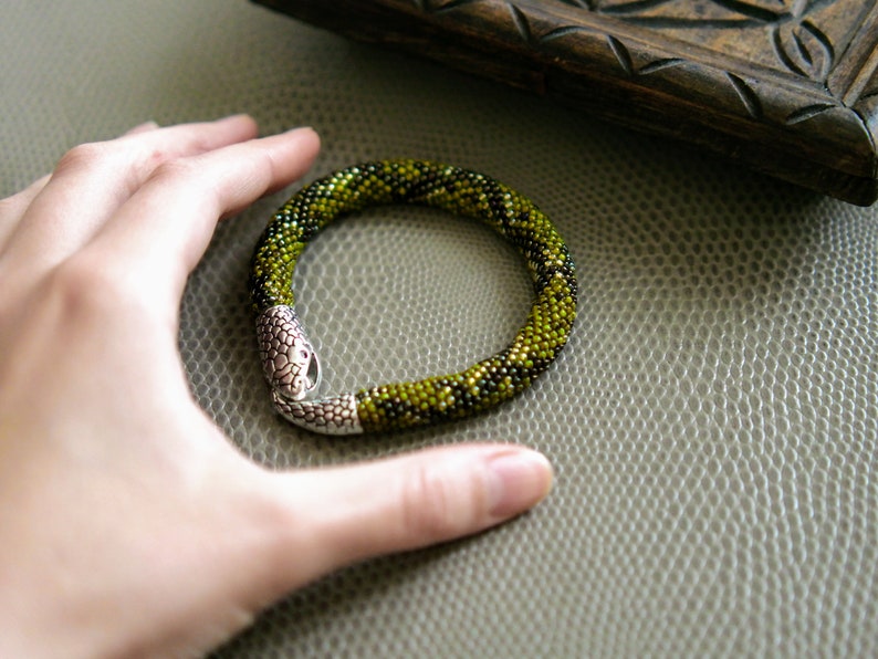 Snake Skin Bead Crochet Pattern. PDF Pattern for Size 11 Seed Beads ...