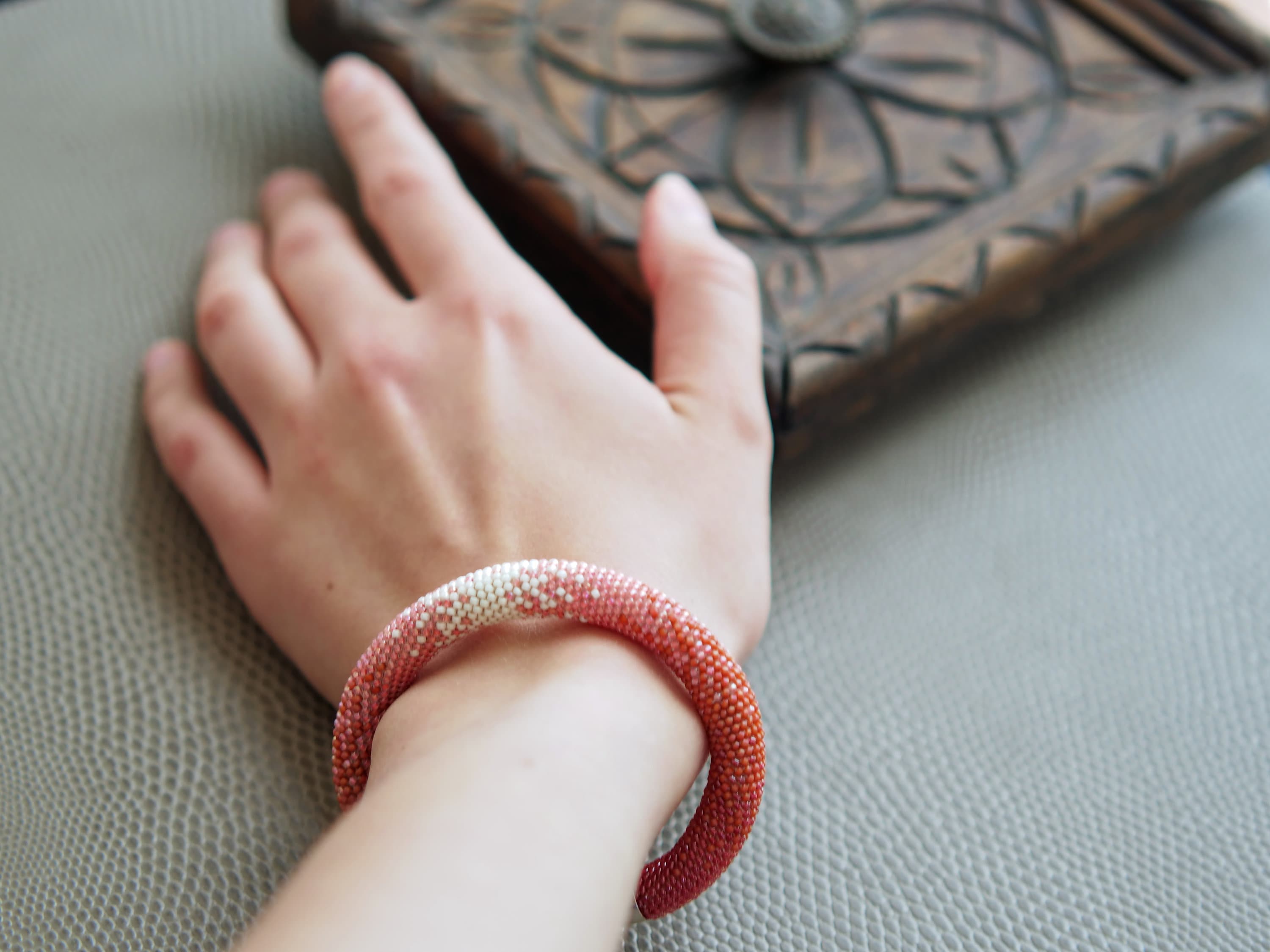 Ombre Bead Crochet Bracelet Pattern. PDF Pattern for Gradient Size 15 ...