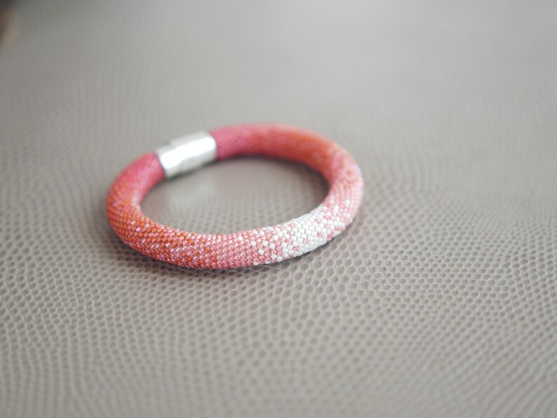 Ombre Bead Crochet Bracelet Pattern. PDF Pattern for Gradient Size 15 ...