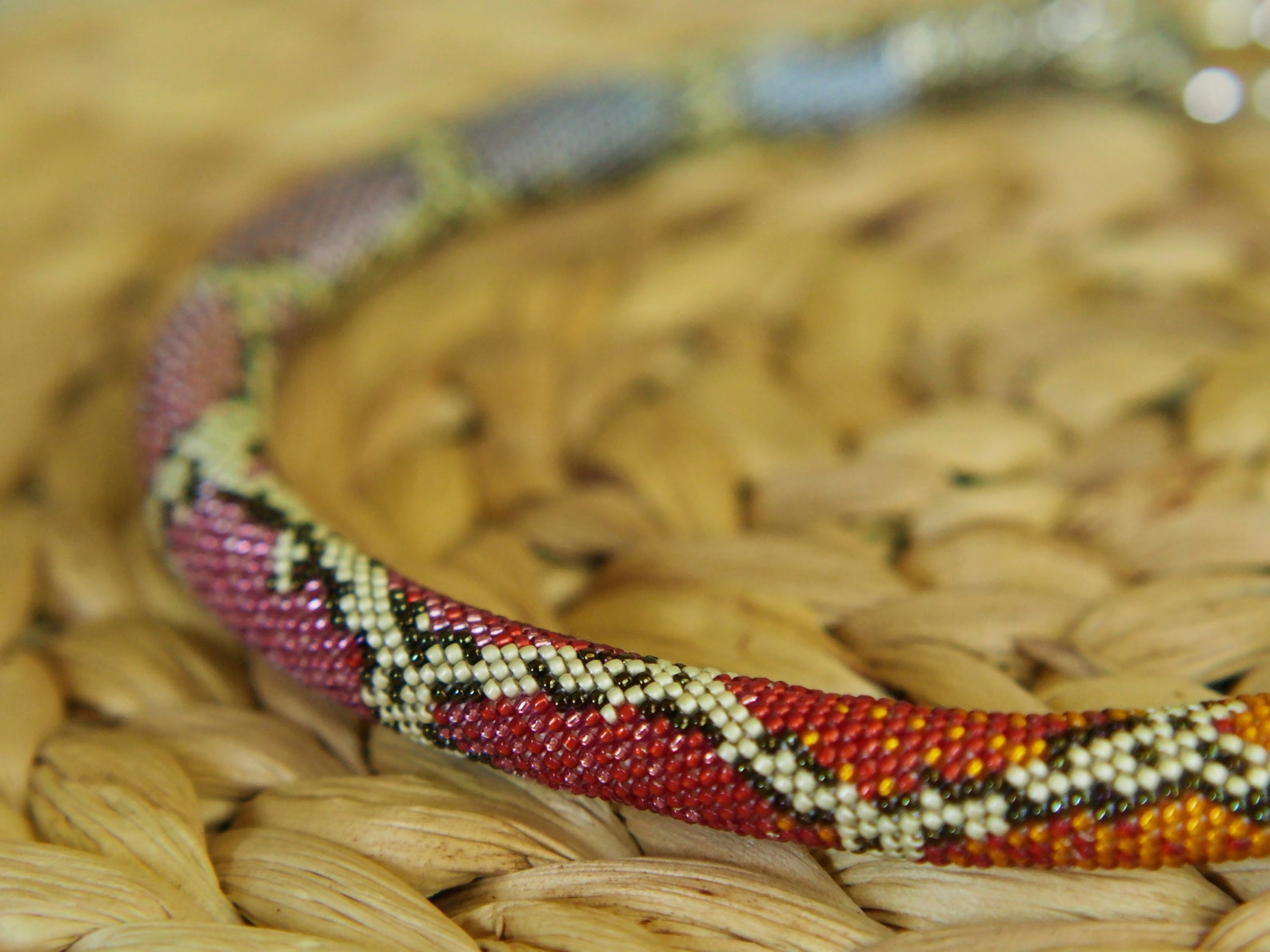 Digital Download Pattern for Ombre Snake Necklace. Gradient Size 15 ...