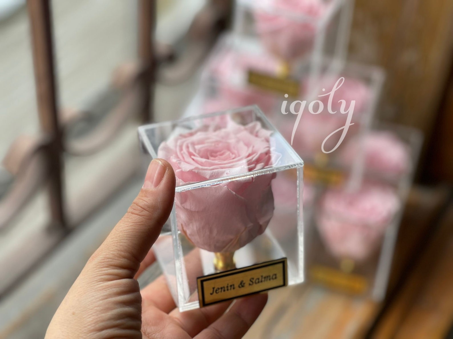 Preserved Rose in Acrylic Box Unfading Rose Eternal Roses - Etsy