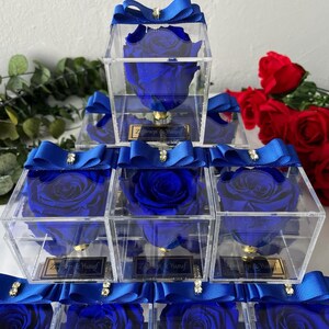 Preserved Rose in Acrylic Box, Unfading Rose, Eternal Roses, Wedding ...