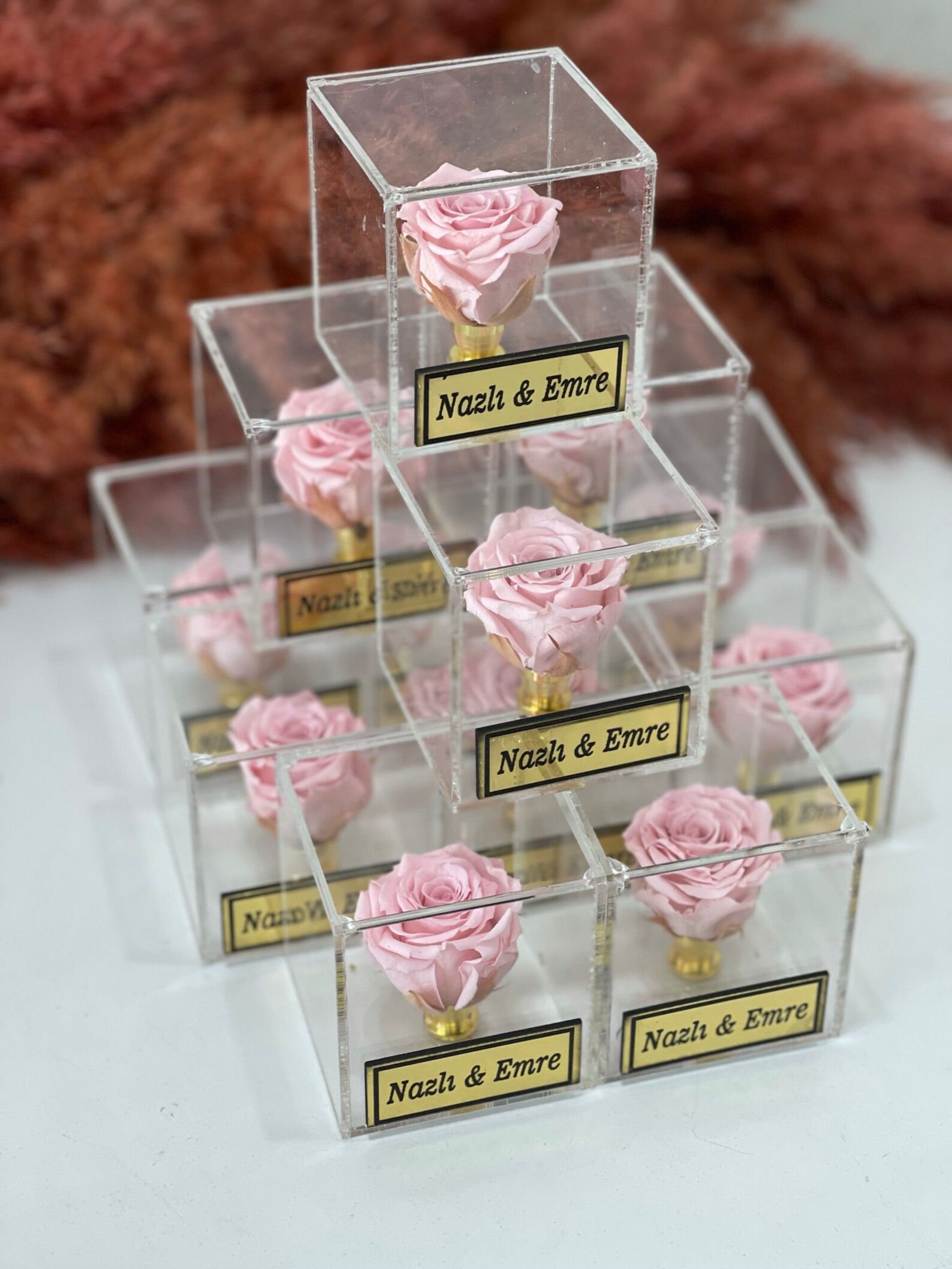 Preserved Rose in Acrylic Box Unfading Rose Eternal Roses - Etsy