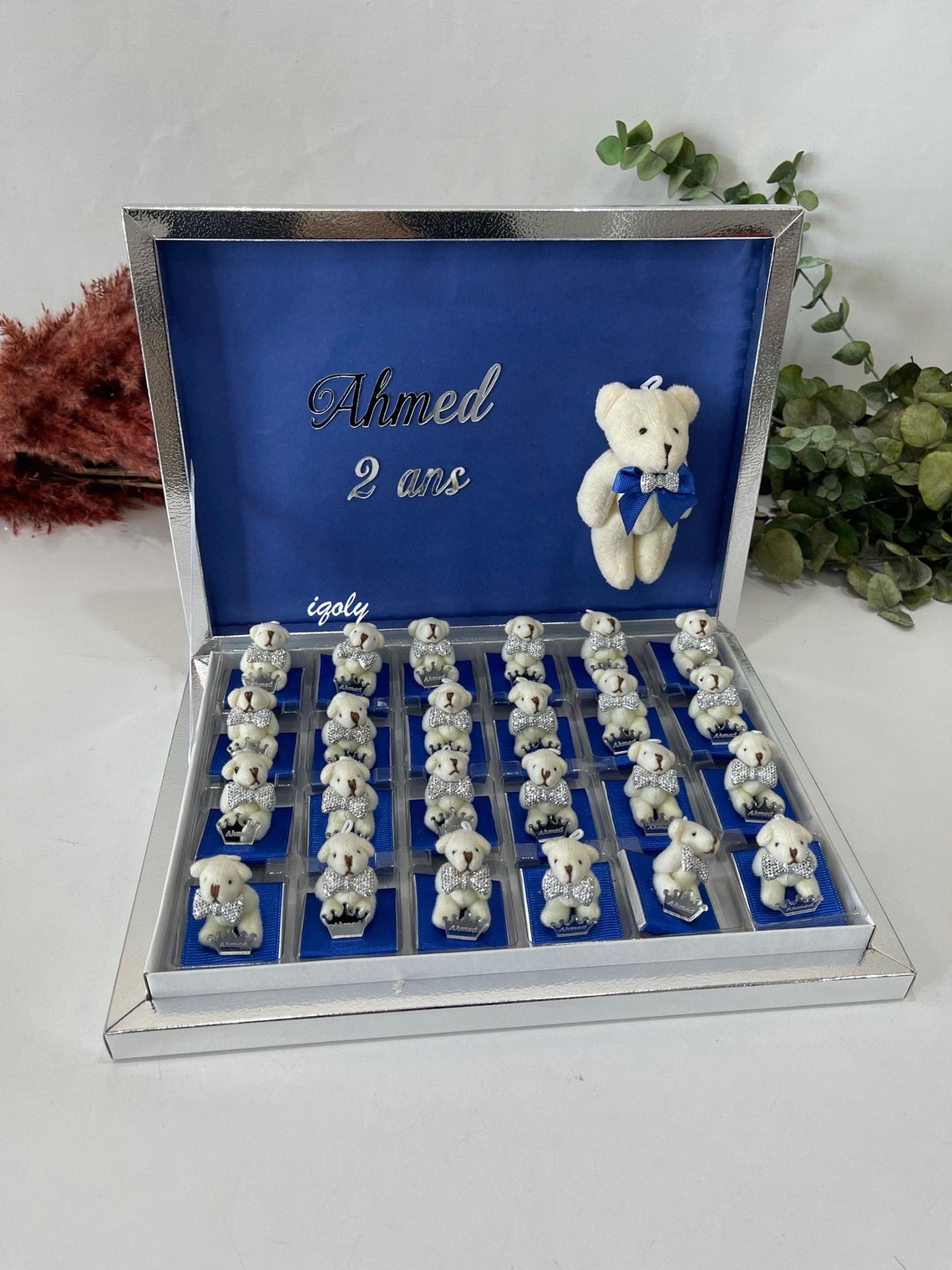 Teddy Bear Chocolate Gift Box Baby Shower Chocolate Box - Etsy