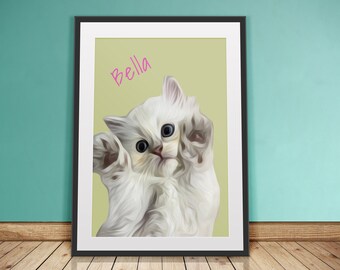 Custom Pet Portrait Background - Etsy