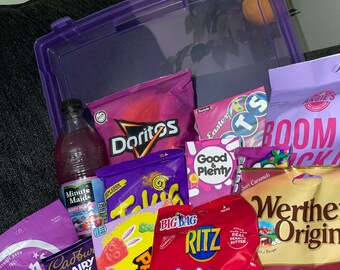 Purple Snack Box - Etsy