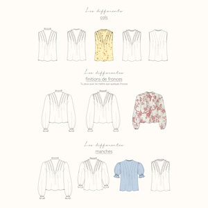 Jane Dress and Blouse Sewing Pattern - Elegant With Variations - A4 PDF ...