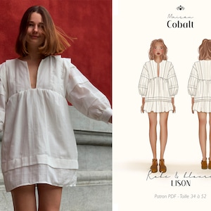 LISON Dress and Blouse Sewing Pattern - Elegant With Variations - A4 ...